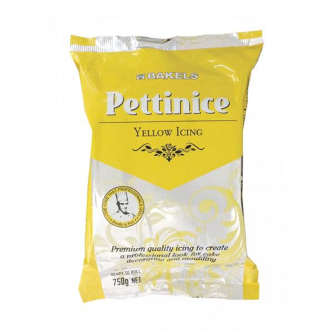 Bakels Pettinice Yellow RTR Fondant Icing 750g – Cake Bake Decorate