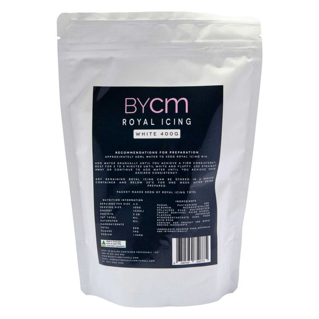 BYCM White Royal Icing Mix 400g – Cake Bake Decorate