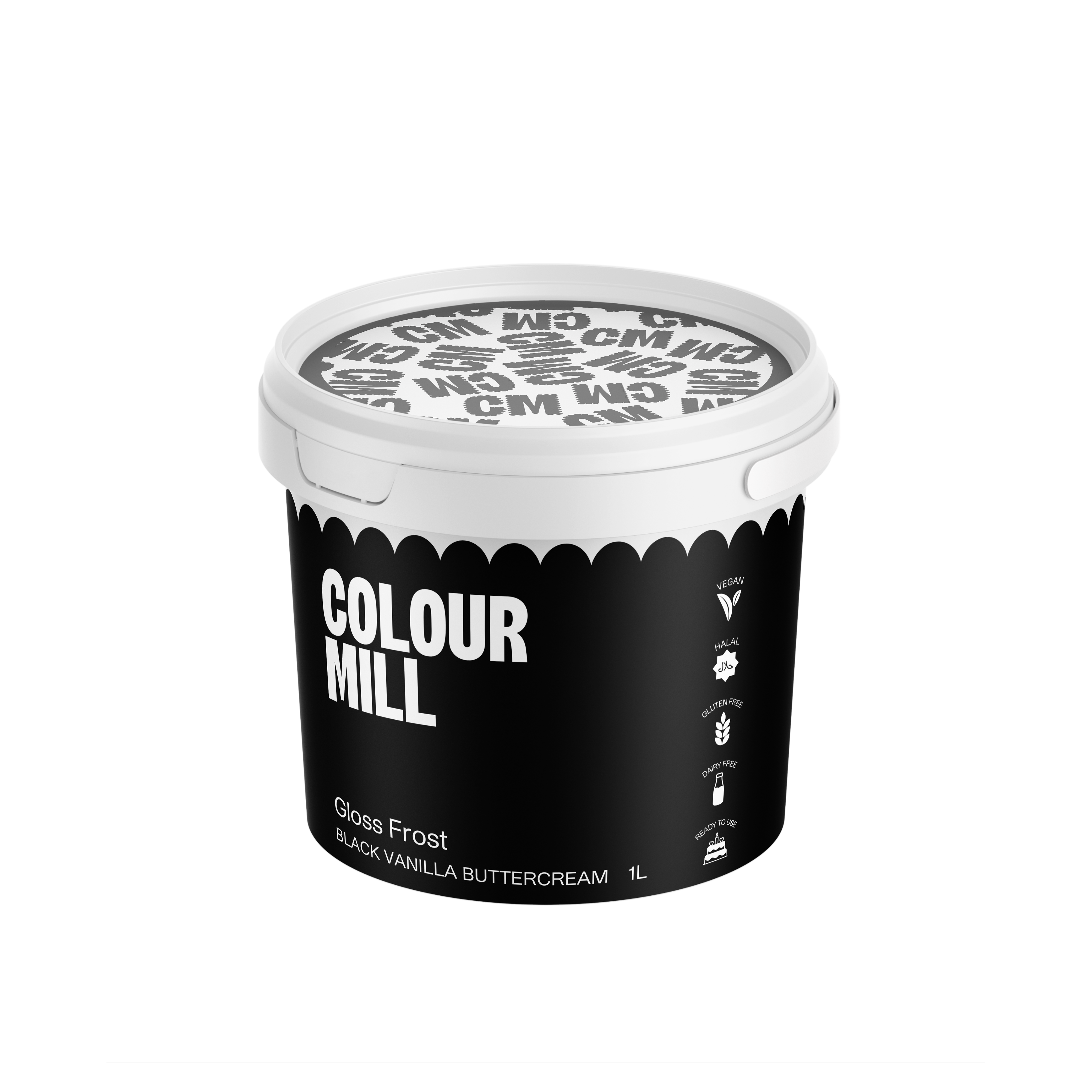 Colour Mill Gloss Frost Buttercream Black 1 Litre – Cake Bake Decorate