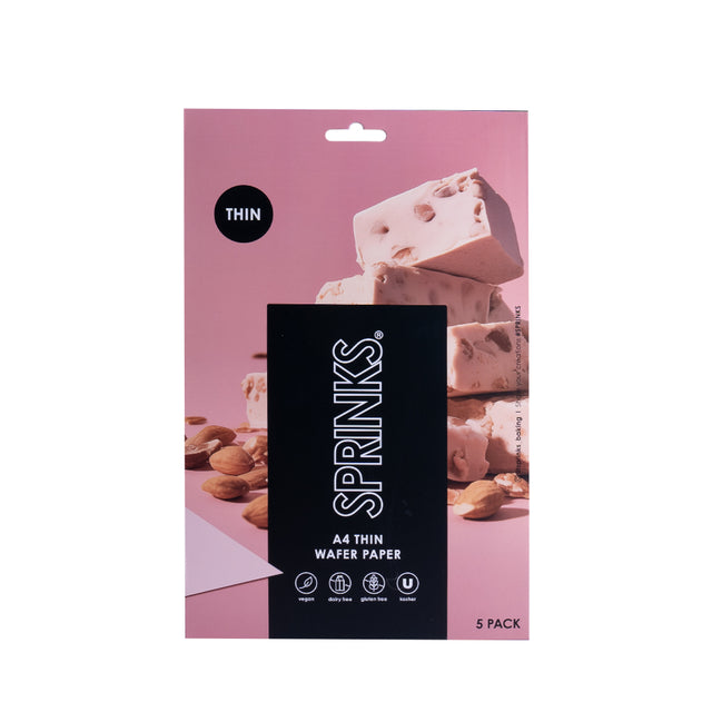 Sprinks Wafer Paper A4 (Thin) 5 sheets – Cake Bake Decorate