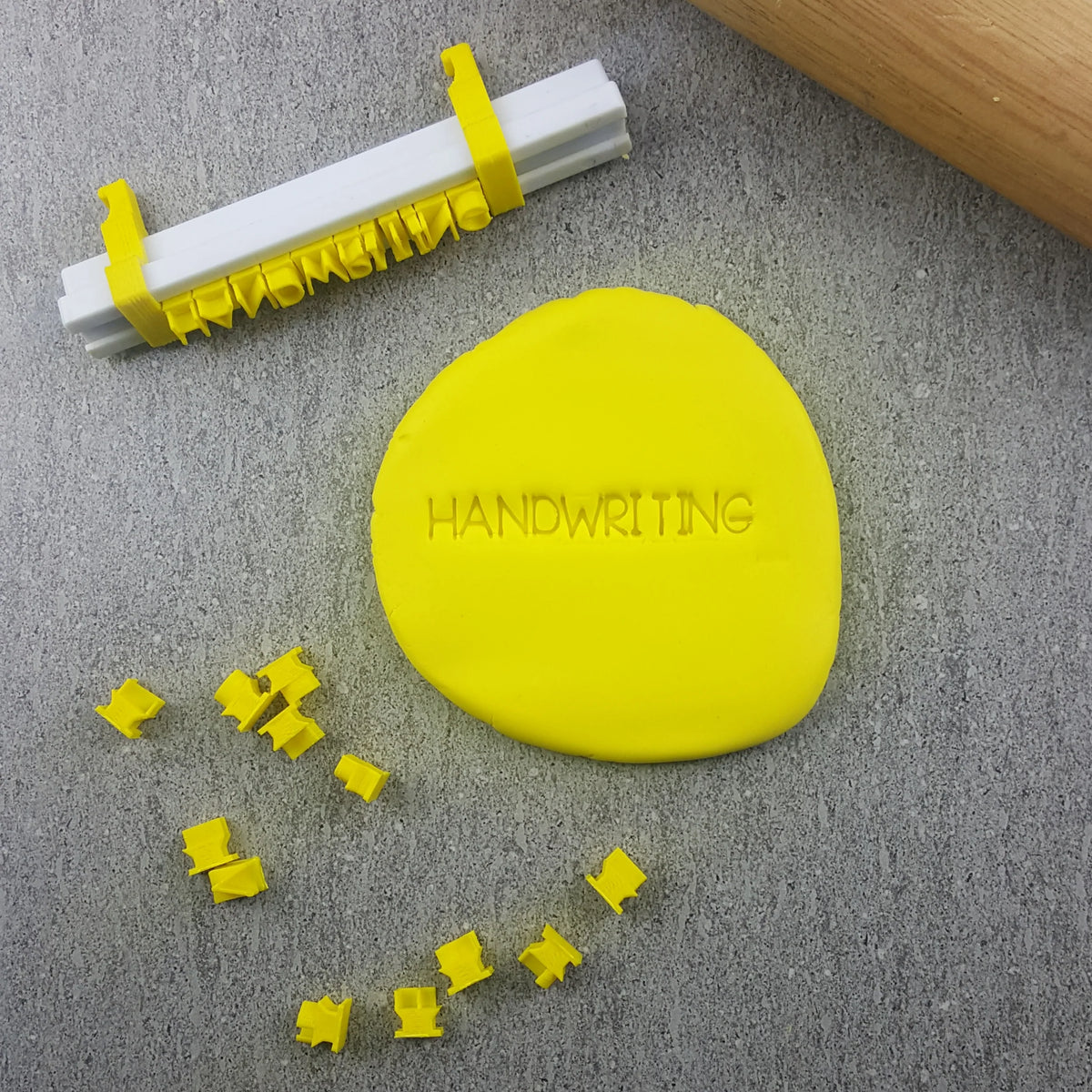 Custom Cookie Cutters Handwriting Letter Stamps - Uppercase – Cake Bake ...